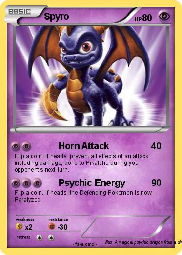 Pokémon Spyro 1047 1047 - Horn Attack - My Pokemon Card