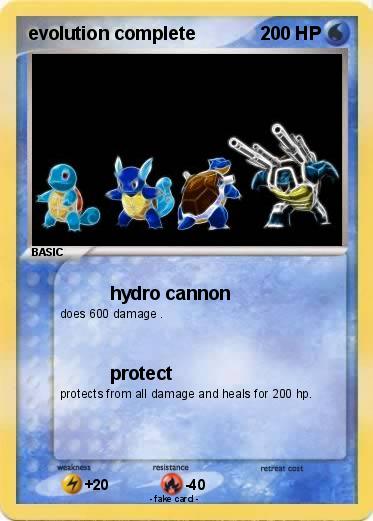 Pokémon evolution complete - hydro cannon - My Pokemon Card