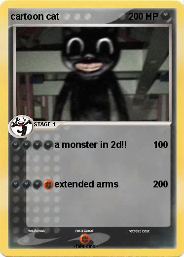 Pokémon cartoon cat 23 23 - a monster in 2d!! - My Pokemon Card