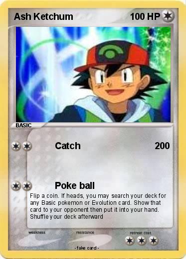 Pokémon Ash Ketchum 115 115 - Catch - My Pokemon Card