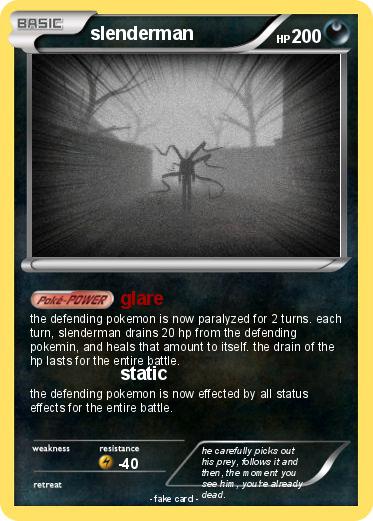 Pokémon slenderman 735 735 - glare - My Pokemon Card