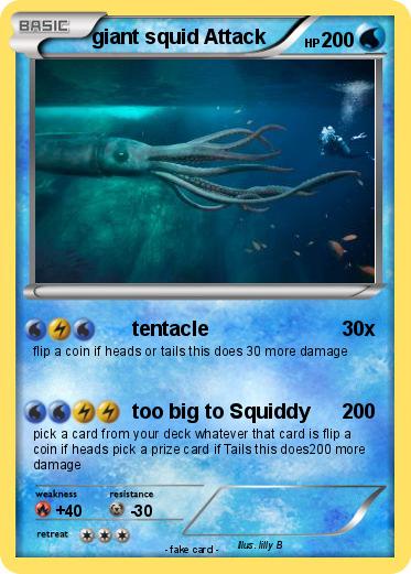 Pokémon giant squid Attack - tentacle - My Pokemon Card