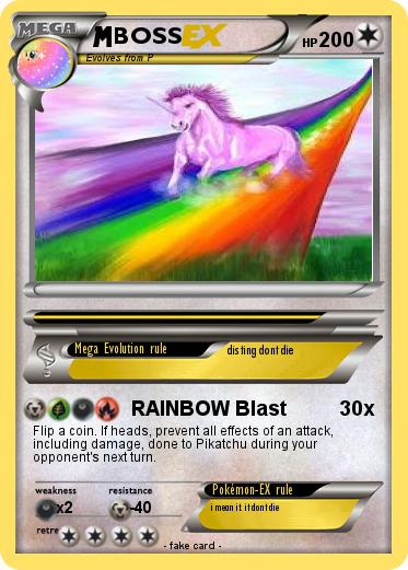 Pokémon BOSS 1114 1114 - RAINBOW Blast - My Pokemon Card