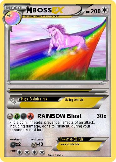 Pokémon BOSS 1115 1115 - RAINBOW Blast - My Pokemon Card