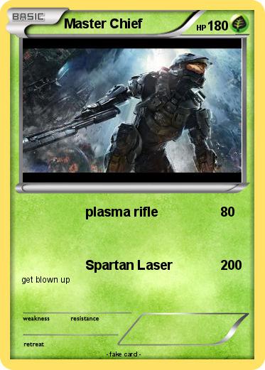 Pokémon Master Chief 1695 1695 - plasma rifle - My Pokemon Card