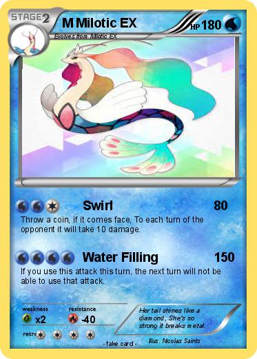 Pokémon M Milotic EX 3 3 - Swirl - My Pokemon Card