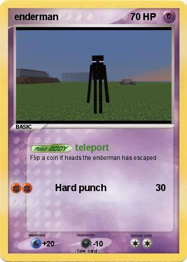 Pokémon enderman 660 660 - teleport - My Pokemon Card