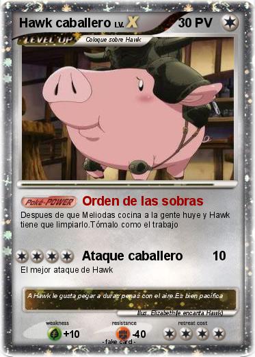 Pokémon Hawk caballero - Orden de las sobras - Mi carta pokémon