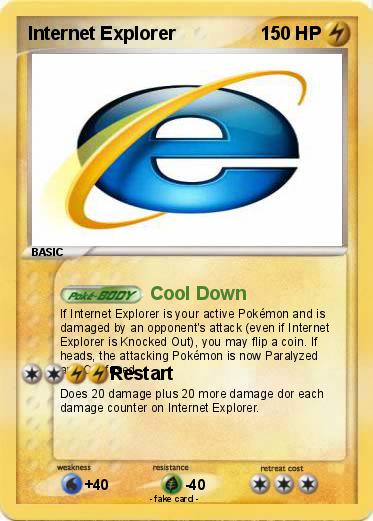 Pokémon Internet Explorer 151 151 - Cool Down - My Pokemon Card