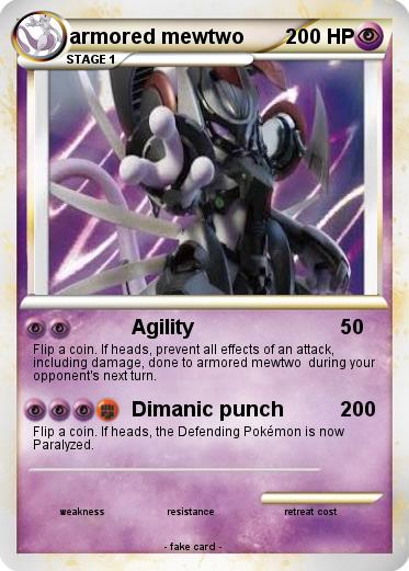 Pokémon armored mewtwo 101 101 - Agility - My Pokemon Card
