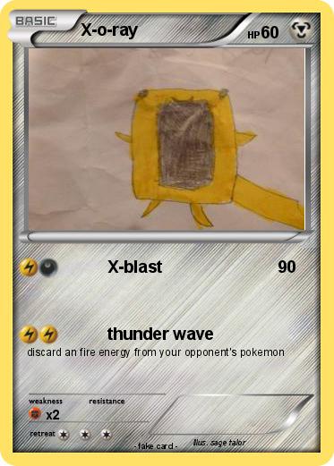 Pokémon X o ray - X-blast - My Pokemon Card