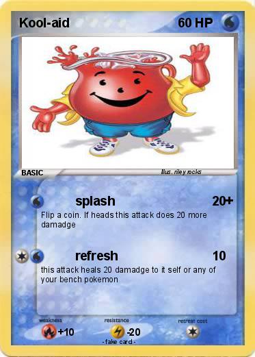 Pokémon Kool aid 161 161 - splash - My Pokemon Card