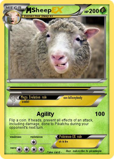 Pokémon Sheep 196 196 - Agility - My Pokemon Card