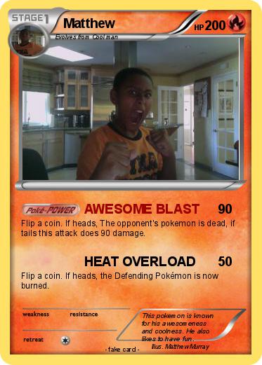 Pokémon Matthew 625 625 - AWESOME BLAST - My Pokemon Card