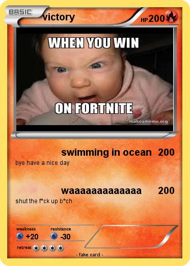 Pokémon victory 53 53 - swimming in ocean - My Pokemon Card