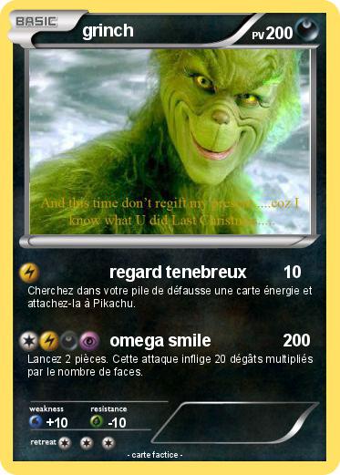 Pokémon grinch 29 29 - regard tenebreux - Ma carte Pokémon