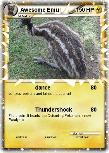 Pokémon Awesome Emu - dance - My Pokemon Card