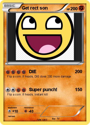 Pokémon Get rect son - DIE - My Pokemon Card