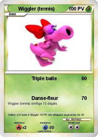 Pokémon Wiggler tennis - Triple balle - Ma carte Pokémon