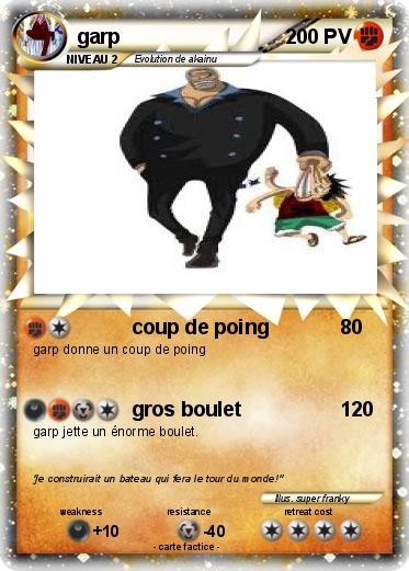 Pokémon garp 4 4 - coup de poing - Ma carte Pokémon