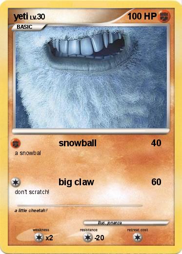 Pokémon yeti 21 21 - snowball - My Pokemon Card