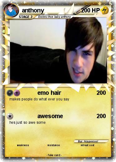 Pokémon anthony 917 917 - emo hair - My Pokemon Card