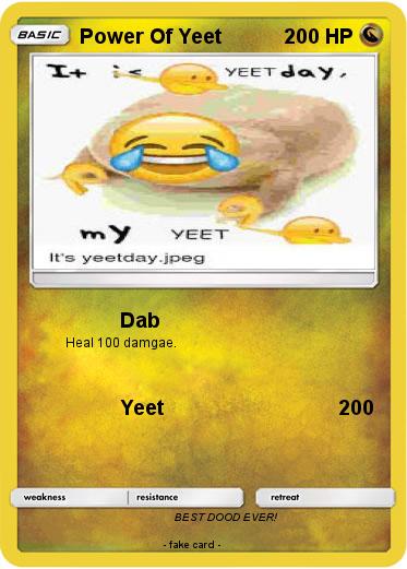 Pokémon Power Of Yeet - Dab - My Pokemon Card