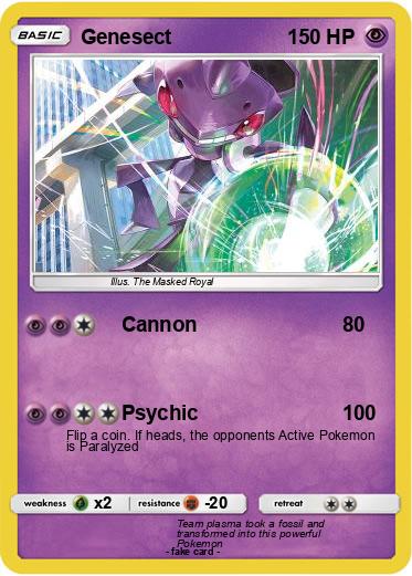 Pokémon Genesect 1510 1510 - Cannon - My Pokemon Card