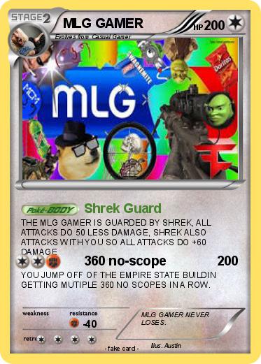 Pokémon MLG GAMER 1 1 - Shrek Guard - My Pokemon Card