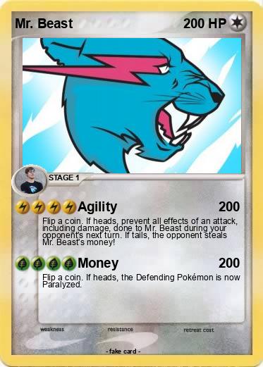 Pokémon Mr Beast 204 204 - Agility - My Pokemon Card