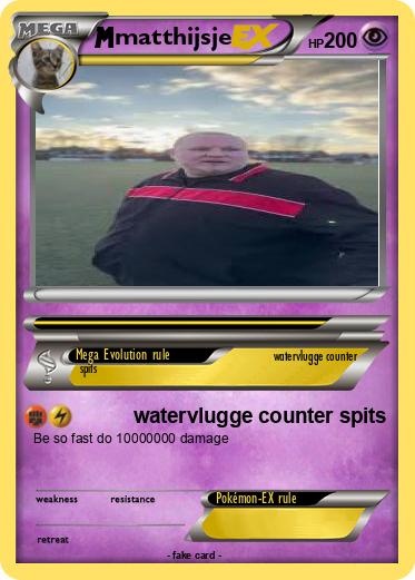 Pokémon matthijsje - watervlugge counter spits - My Pokemon Card