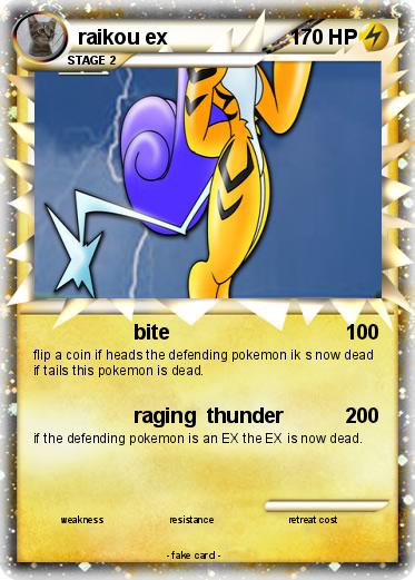 Pokémon raikou ex 80 80 - bite - My Pokemon Card