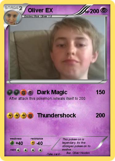 Pokémon Oliver EX 3 3 - Dark Magic - My Pokemon Card