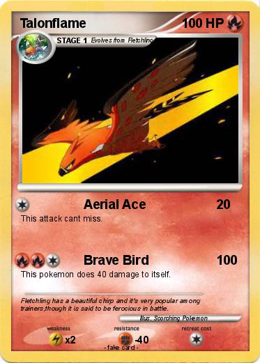 Pokémon Talonflame 18 18 - Aerial Ace - My Pokemon Card