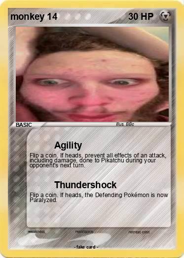Pokémon monkey 14 14 - Agility - My Pokemon Card
