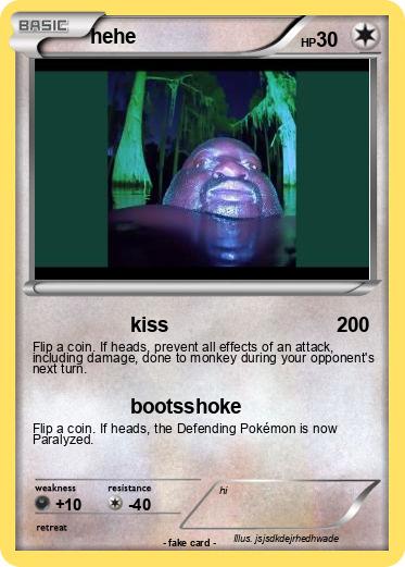 Pokémon hehe 71 71 - kiss - My Pokemon Card