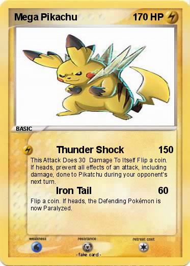 Pokémon Mega Pikachu 572 572 - Thunder Shock - My Pokemon Card