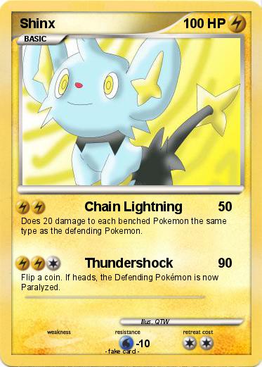 Pokémon Shinx 124 124 - Chain Lightning - My Pokemon Card
