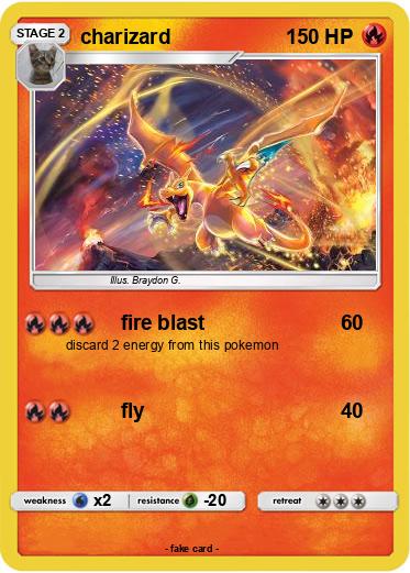 Pokémon charizard 11656 11656 - fire blast - My Pokemon Card