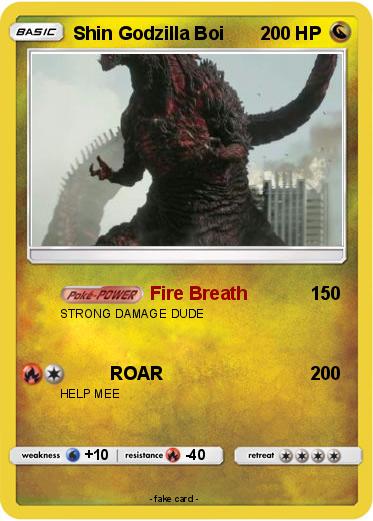 Pokémon Shin Godzilla Boi - Fire Breath - My Pokemon Card
