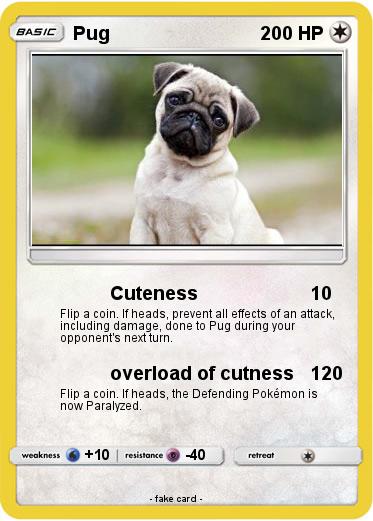 Pokémon Pug 698 698 - Cuteness - My Pokemon Card