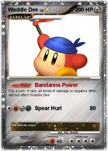 Pokémon Waddle Dee 50 50 - Bandanna Power - My Pokemon Card