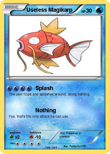 Pokémon Useless Magikarp 2 2 - Splash - My Pokemon Card