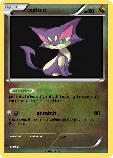 Pokémon purloin 4 4 - meow - My Pokemon Card