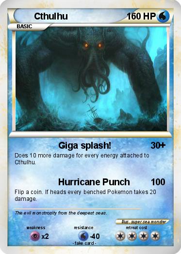 Pokémon Cthulhu 151 151 - Giga splash! - My Pokemon Card