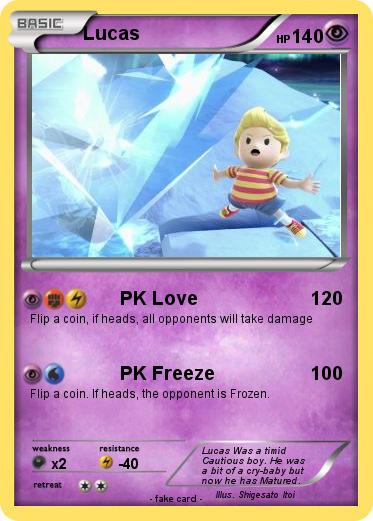 Pokémon Lucas 1484 1484 - PK Love - My Pokemon Card