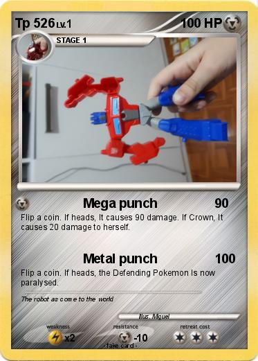 Pokémon Tp 526 526 - Mega punch - My Pokemon Card