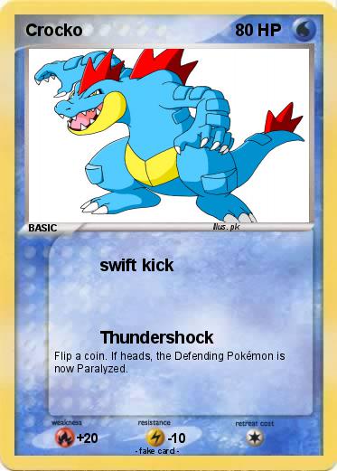 Pokémon Crocko - swift kick - My Pokemon Card