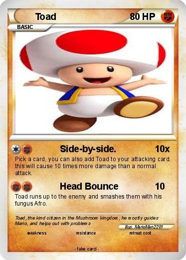 Pokémon Toad 821 821 - Side-by-side. - My Pokemon Card