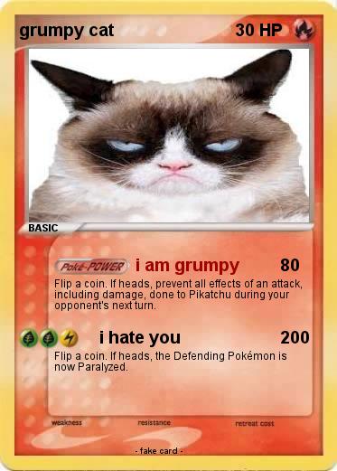 Pokémon grumpy cat 1202 1202 - i am grumpy - My Pokemon Card